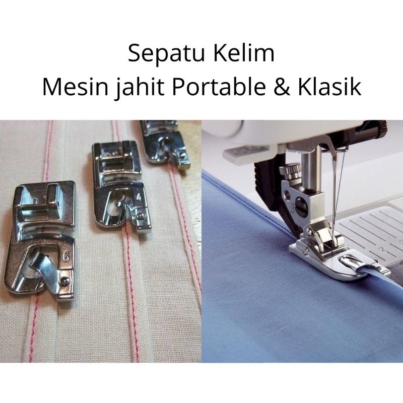 Jual Sepatu kelim/ lipat mesin jahit portable cocok untuk pinggiran hijab/pasminah | Shopee ...