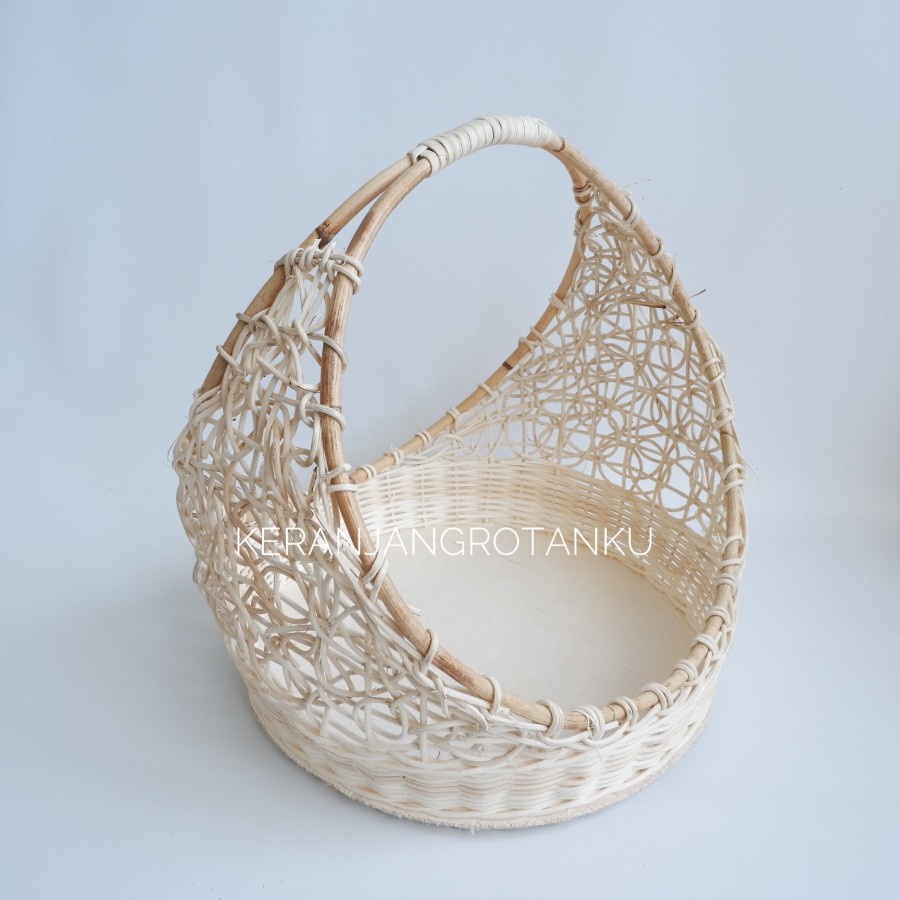 Jual Keranjang Rotan Parcel Diameter 24 Alas Triplek | Shopee Indonesia