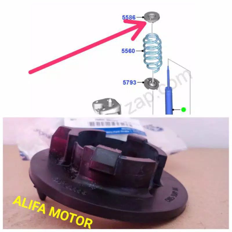 Jual Karet Dudukan Peer Spring ShockBreaker Belakang Ford Ecosport All ...