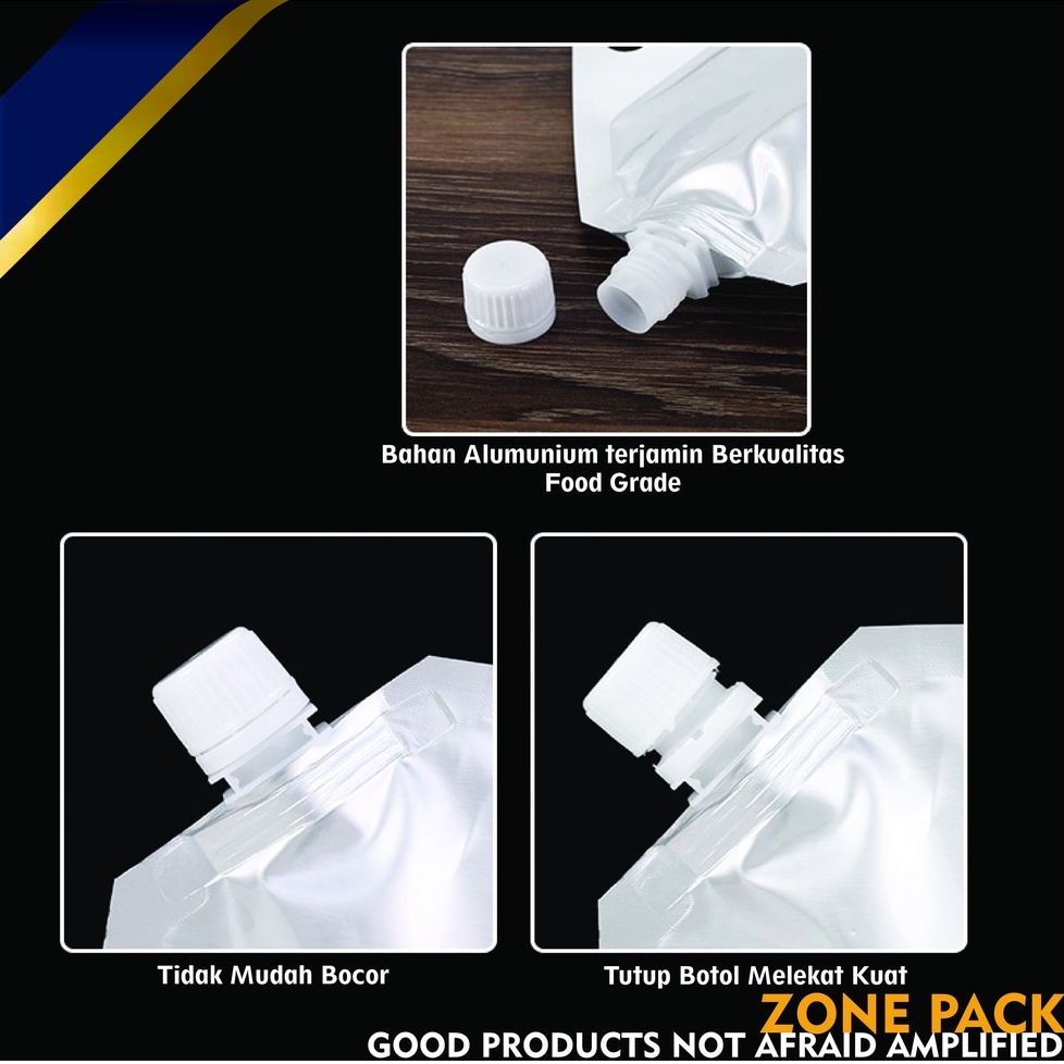 Jual Standing Pouch Spout Pack Full Alumunium | Kemasan Minuman ...