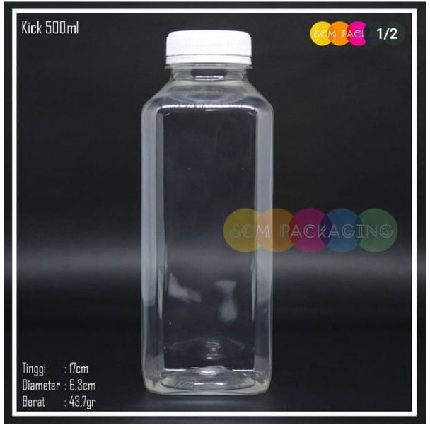 Jual botol plstik Pet kalle 500ml kale kotak tps ECO kemasan minuman ...