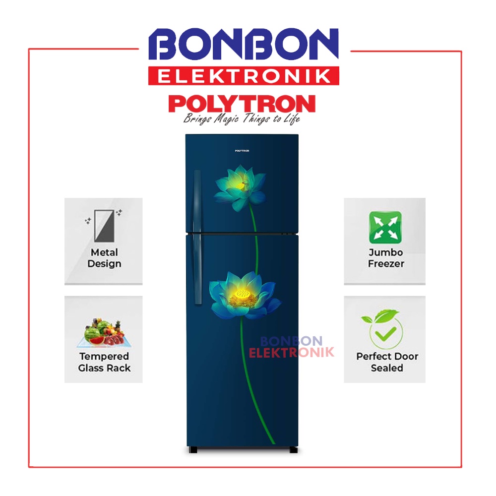 Jual Polytron Kulkas 2 Pintu 240L PRB-287LB / PRB 287 LB 240 liter ...