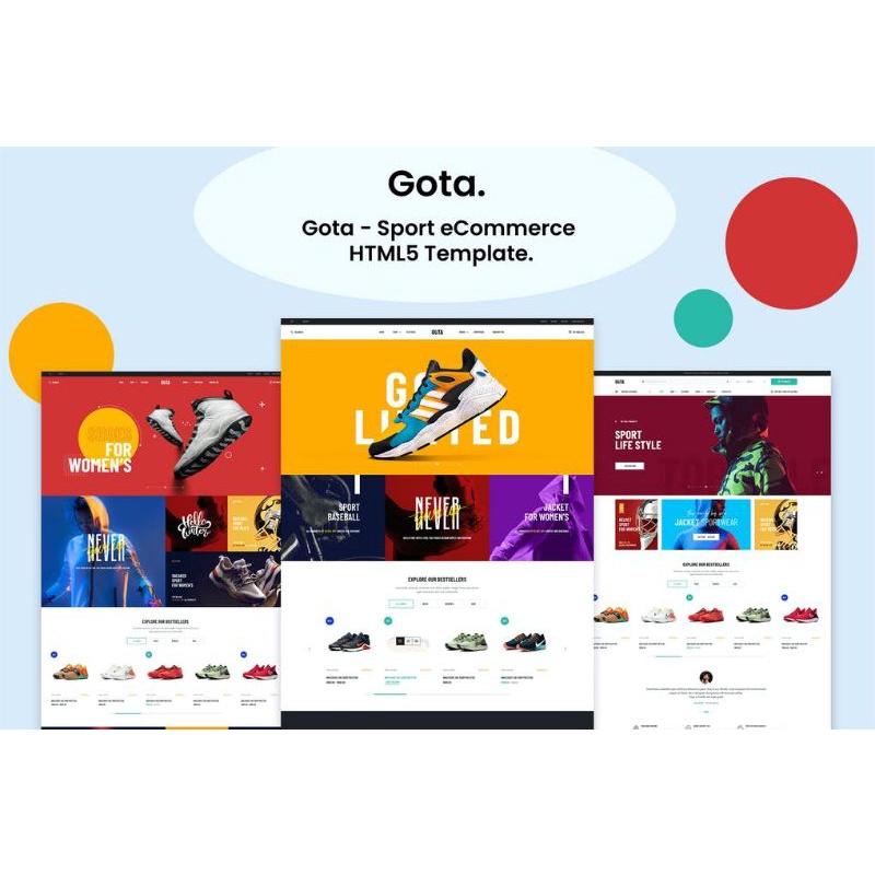 Jual Gota - Sport eCommerce HTML5 Template | Shopee Indonesia