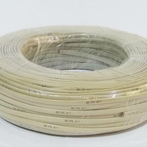 Jual Kabel Cable Telp Telephone 4 pin RJ-11 Krem 80m ERA by KITANI ...