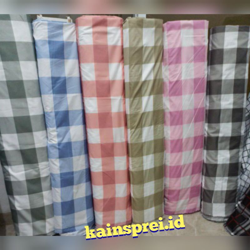 Jual BAHAN KAIN SPREI POLOS KATUN DISPERSE AESTHETIC MICROTEX CVC ...