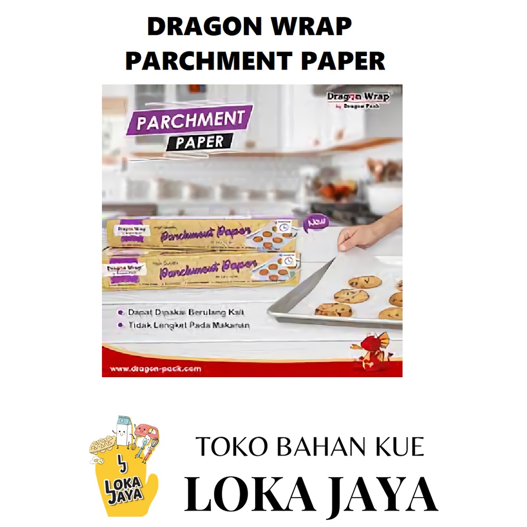 Jual DRAGON WRAP PARCHMENT PAPER 30 CM X 10 M | Shopee Indonesia