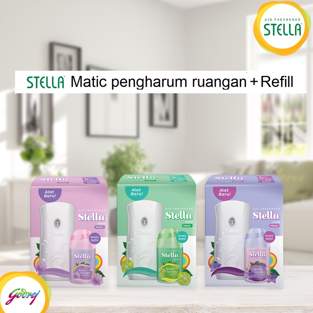 Jual Pengharum Ruangan Stella Matic Device Free Refill | Shopee Indonesia