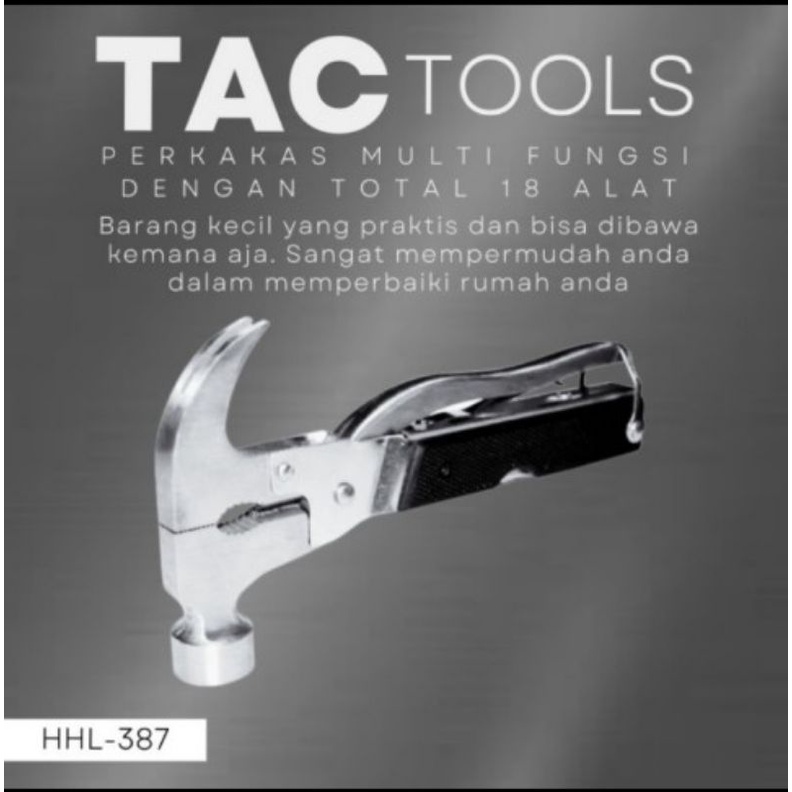 Jual TACTOOL 18in1 palu tang serbaguna multifungsi alat perkakas set ...