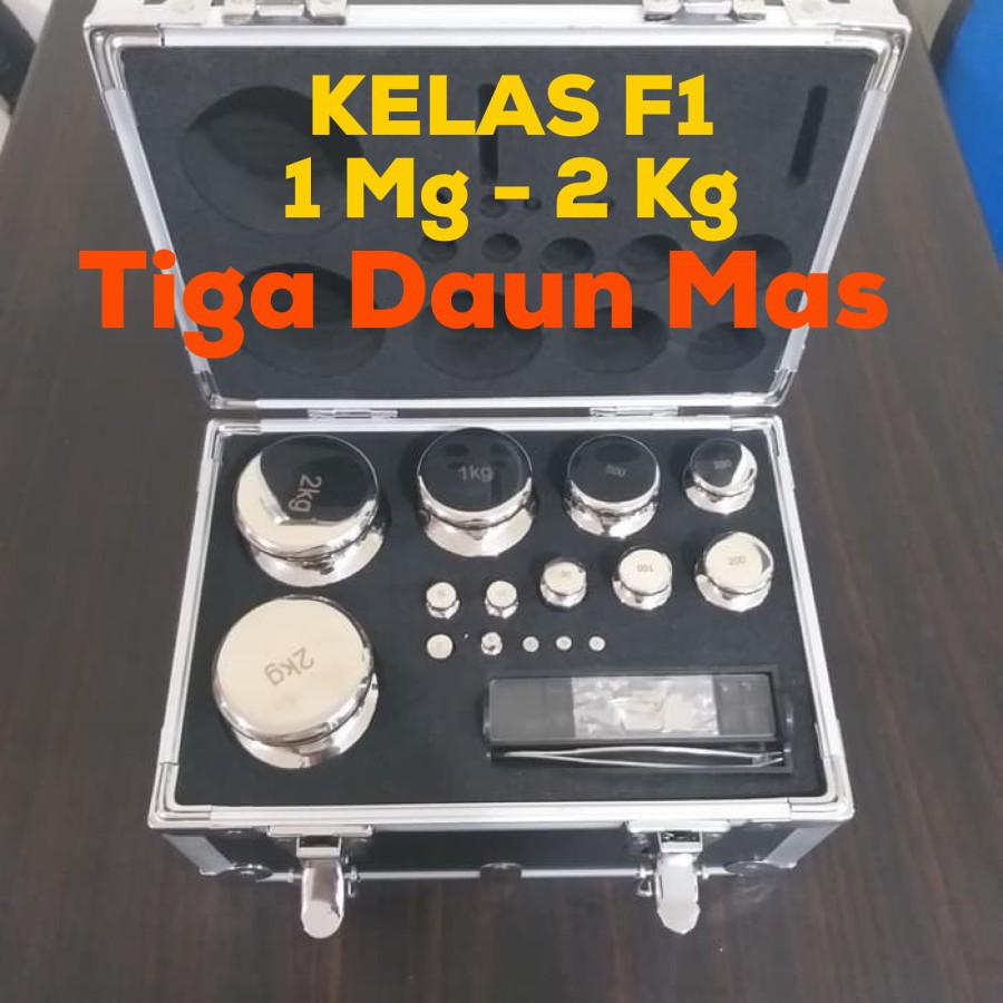 Jual Batu timbangan Set kelas F1 1 Mg - 2 Kg / Anak Timbangan Set Kelas F1 Sonic | Shopee Indonesia