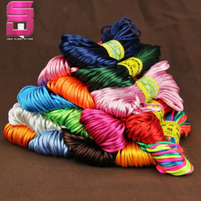 Jual Tali Satin Simpul Tali Cina 2 mm Bahan Kerajian DIY | Shopee Indonesia