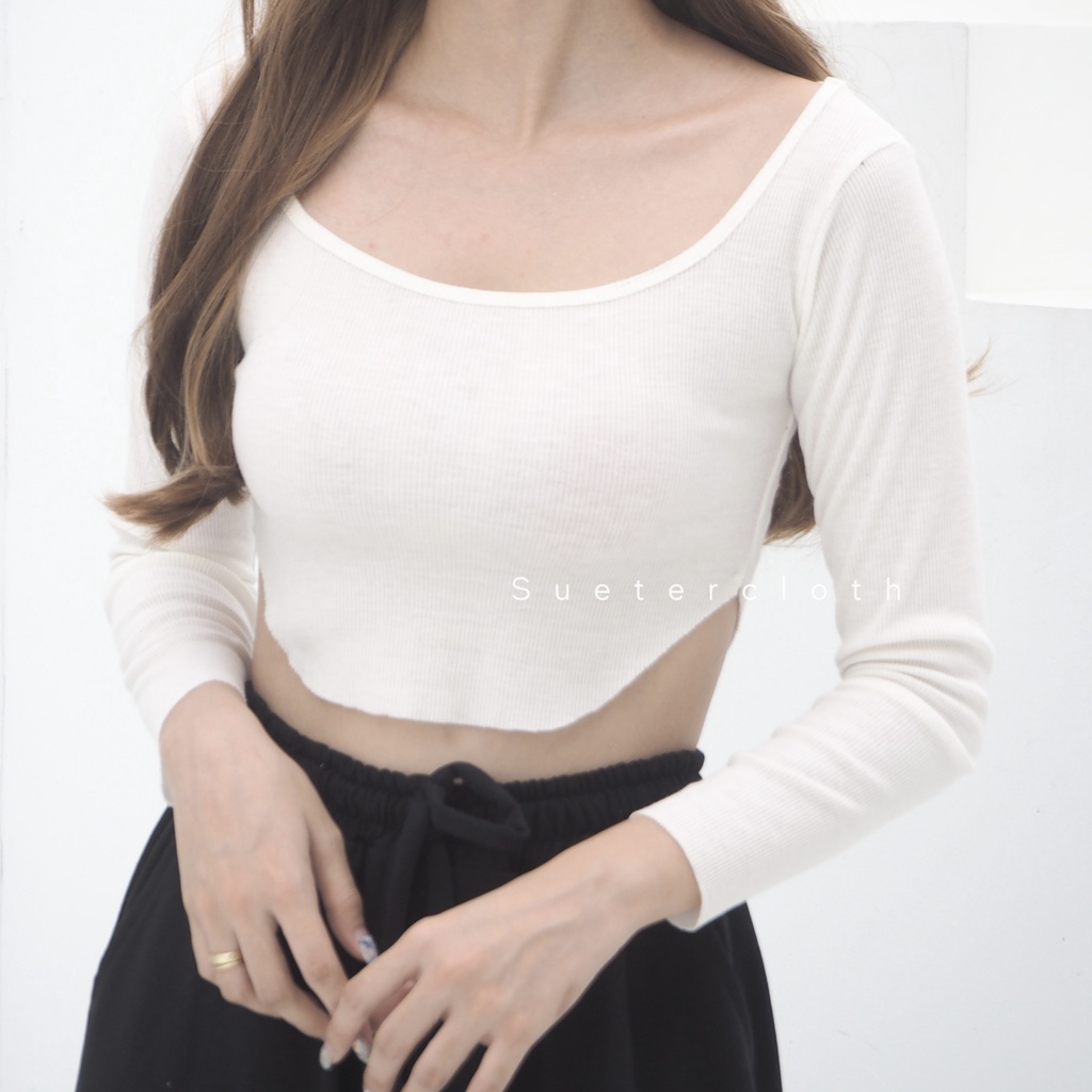 Jual Ery Knit Top ( long sleeve ) / Rib Top / Knit Top Premium | Shopee ...