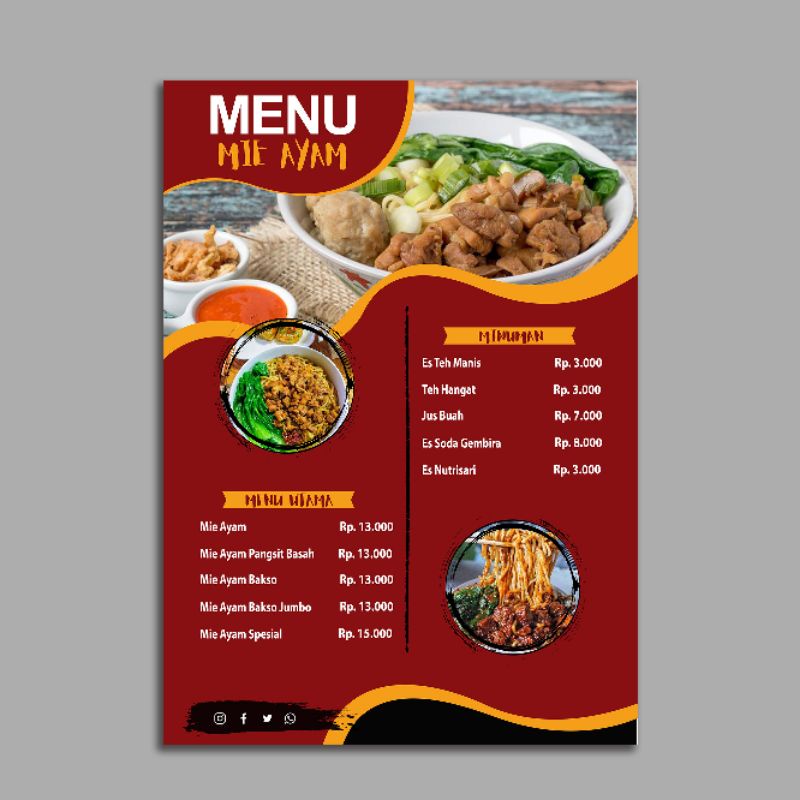 Jual Desain Menu Brosur Makanan dan Minuman | Shopee Indonesia