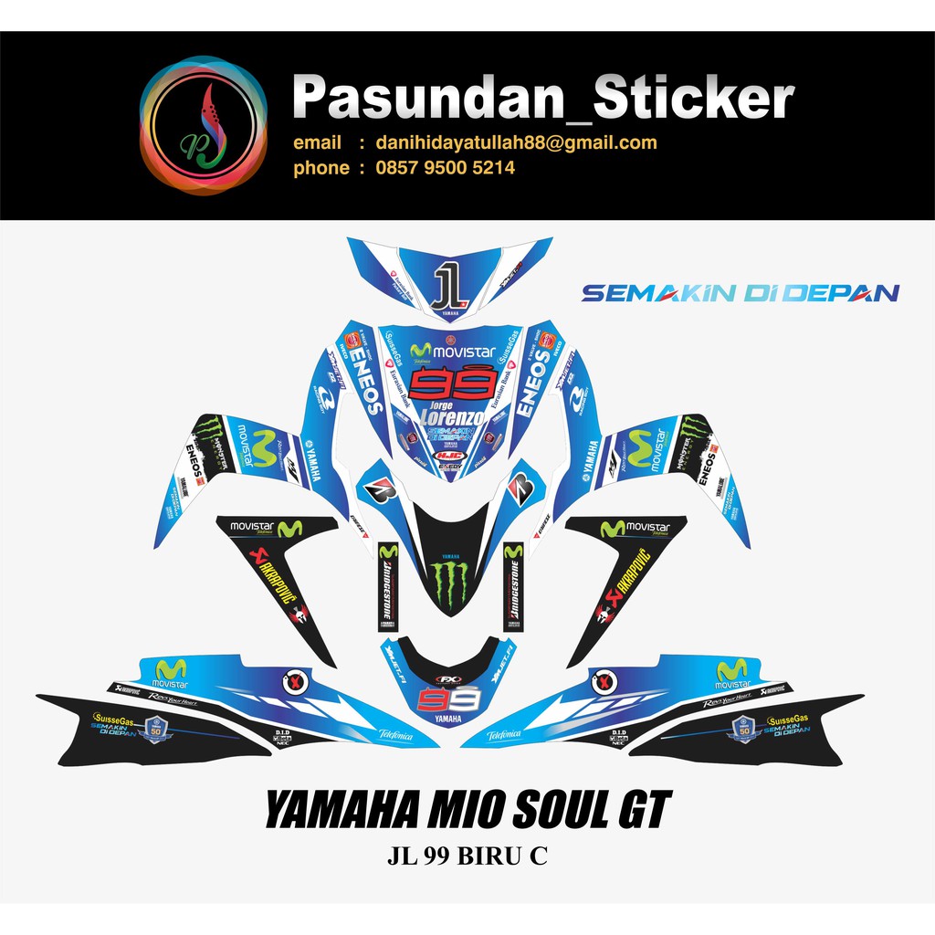 Jual YAMAHA MIO SOUL GT JL 99 BIRU C | Shopee Indonesia