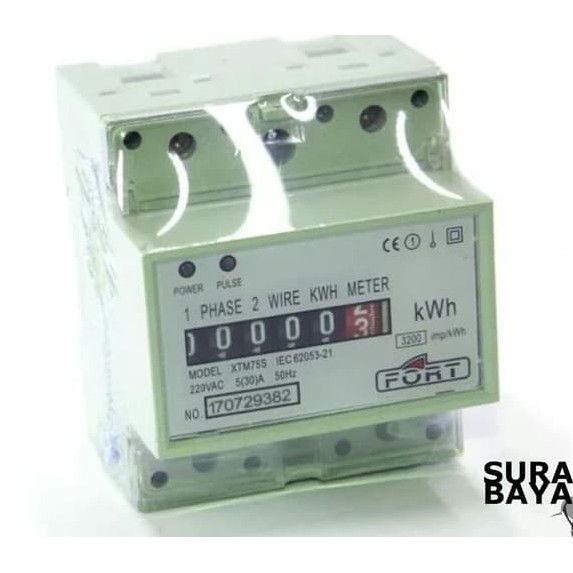 Jual Kwh Meter XTM75S Analog FORT 1 Phase Single Merk FORT | Shopee ...