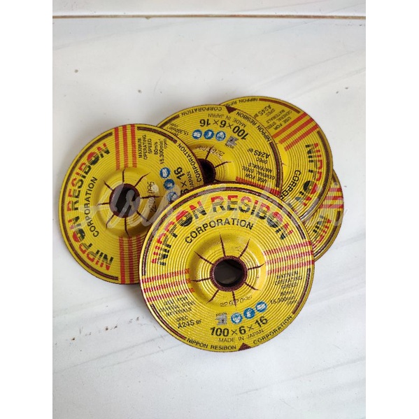 Jual Grinding disc NIPPON RESIBON 4inch / Batu gerinda poles NIPPON 100 ...