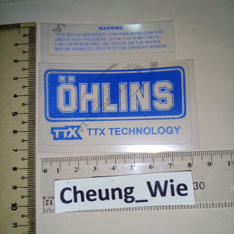 Jual Stiker shock Tabung Ohlins TTX Technology transparan 2bh | Shopee ...