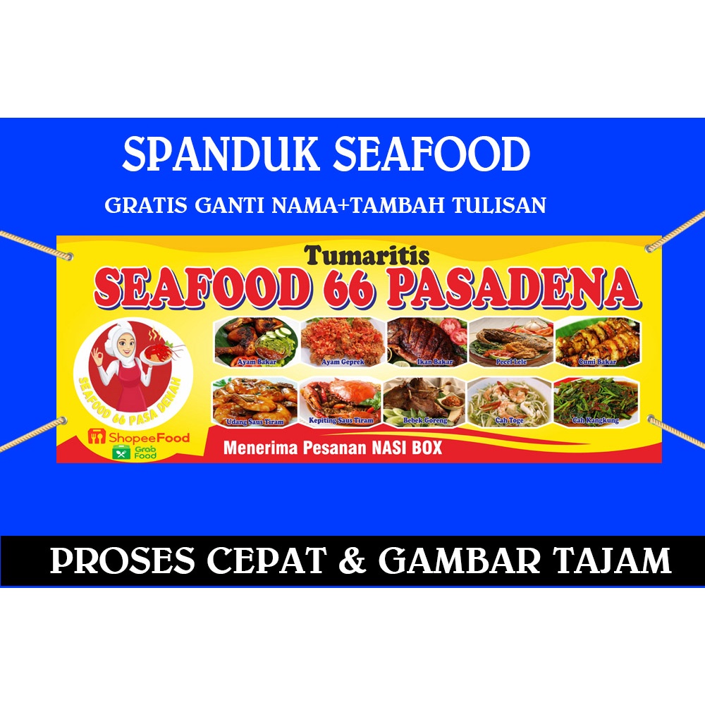 Jual Banner Spanduk Seafood | Shopee Indonesia