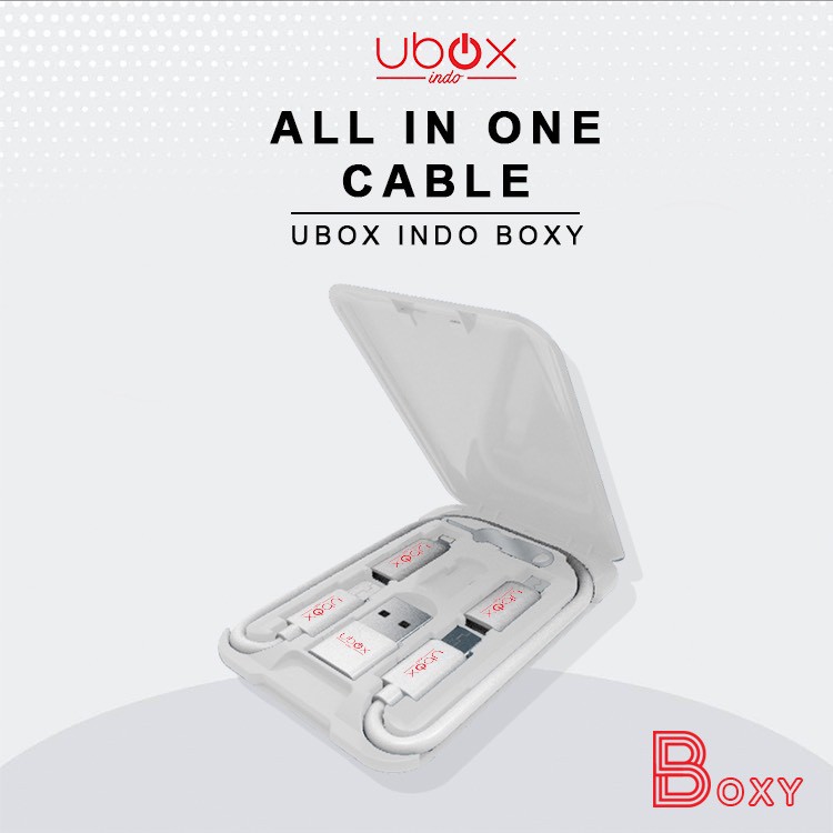 Jual UBOX Boxy All in one Cable Multifunction Adapter Box | Shopee ...