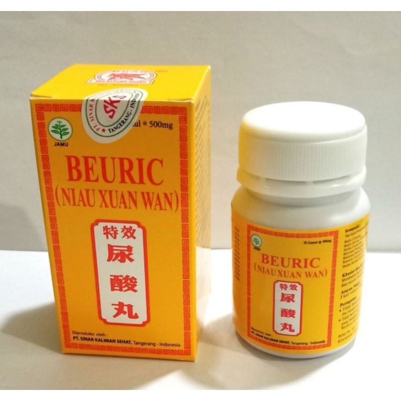 Jual Beuric (Niau Xuan Wan) isi 50 kapsul - obat asam urat dan ...