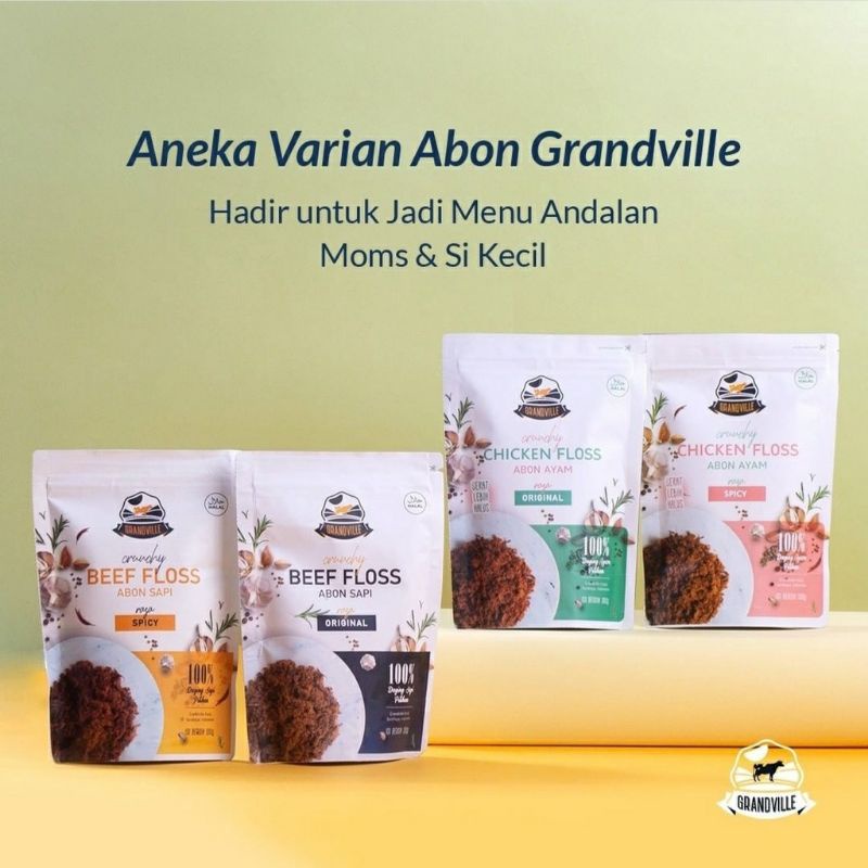 Jual Grandville Abon Chicken Beef 100gr / Abon Anak / Makanan Bayi ...