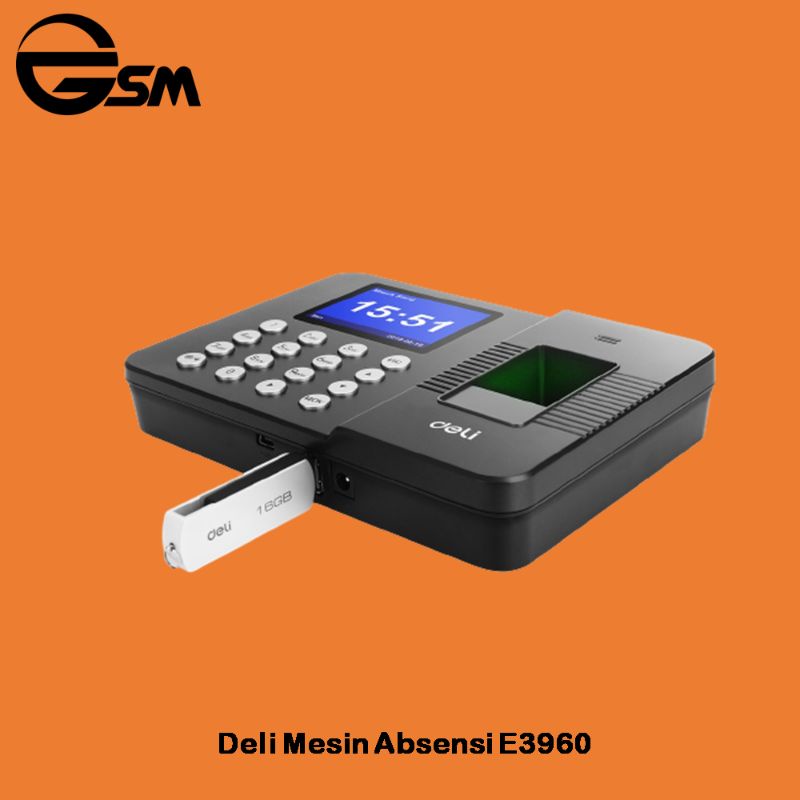 Jual MESIN ABSEN FINGER PRINT DELI E 3960 ABSENSI FINGERPRINT TIME ...