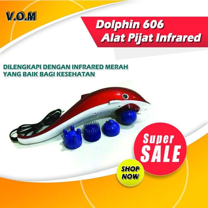 Jual Alat Pijat - Dolphin 606 Alat Pijat Infrared Merah Massager Terapi ...