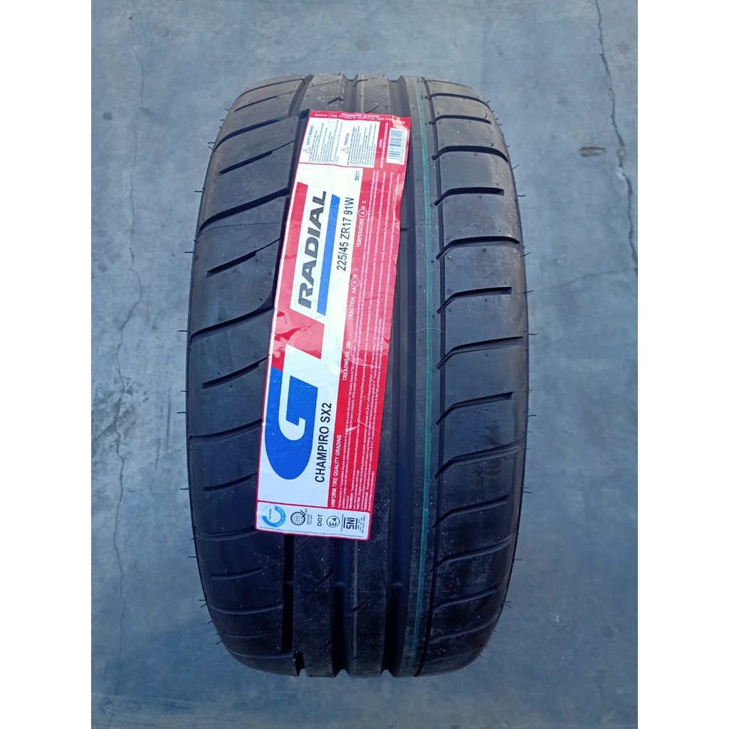 Jual Ban Balap Drag Slalom Drift GT Radial Champiro SX2 Ukuran 225/45 ...