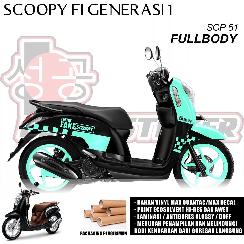 Jual DECAL STICKER SCOOPY FI 2013 2014 2015 2016 FAKE SCOOPY FULLBODY ...