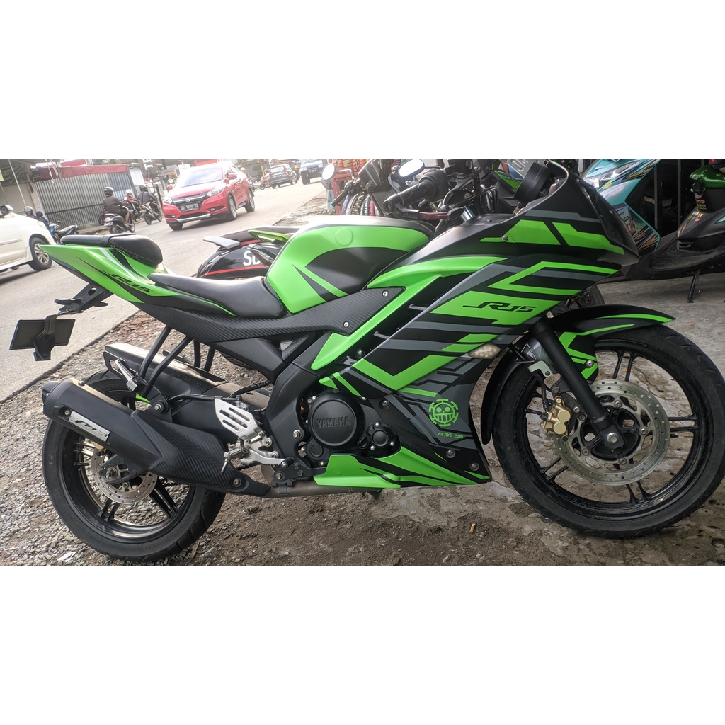 Jual Stiker R15 V3 Decal Full Body R15 V3 Premium Green Racing Doff ...