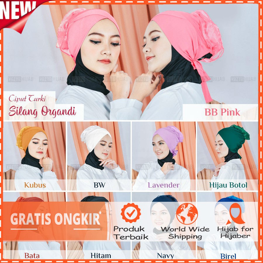 Jual Ciput Inner Hijab Premium Turki Silang Fashion Muslim By Vazya ...