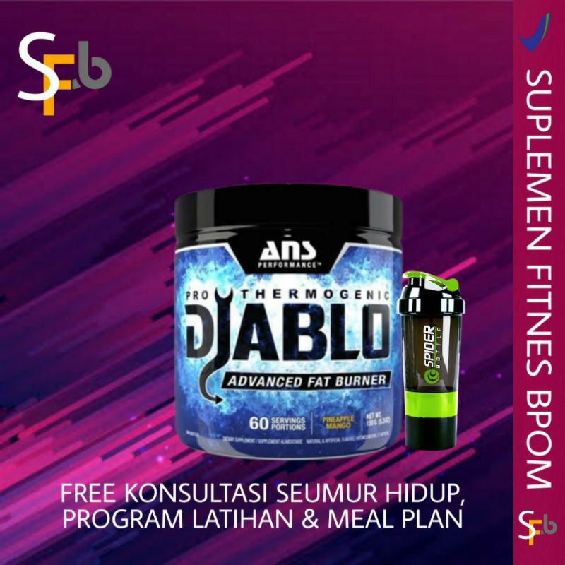 Jual Ans Diablo Am 60 Serving Fat Burner Thermogenic Non Ultra Ripped