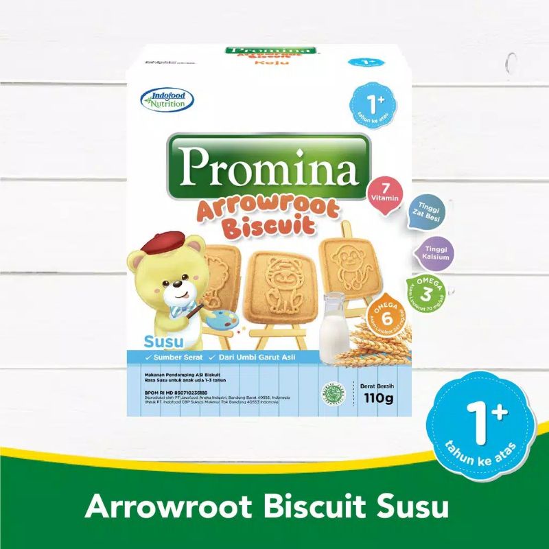 Jual Promina Cookies Arrowroot Susu New 110 g x 1 Pcs | Shopee Indonesia