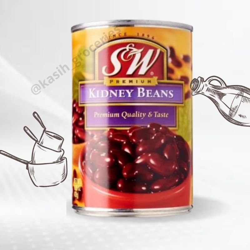Jual S&W / Kacang Merah Kaleng / Kidney Beans 425gram | Shopee Indonesia