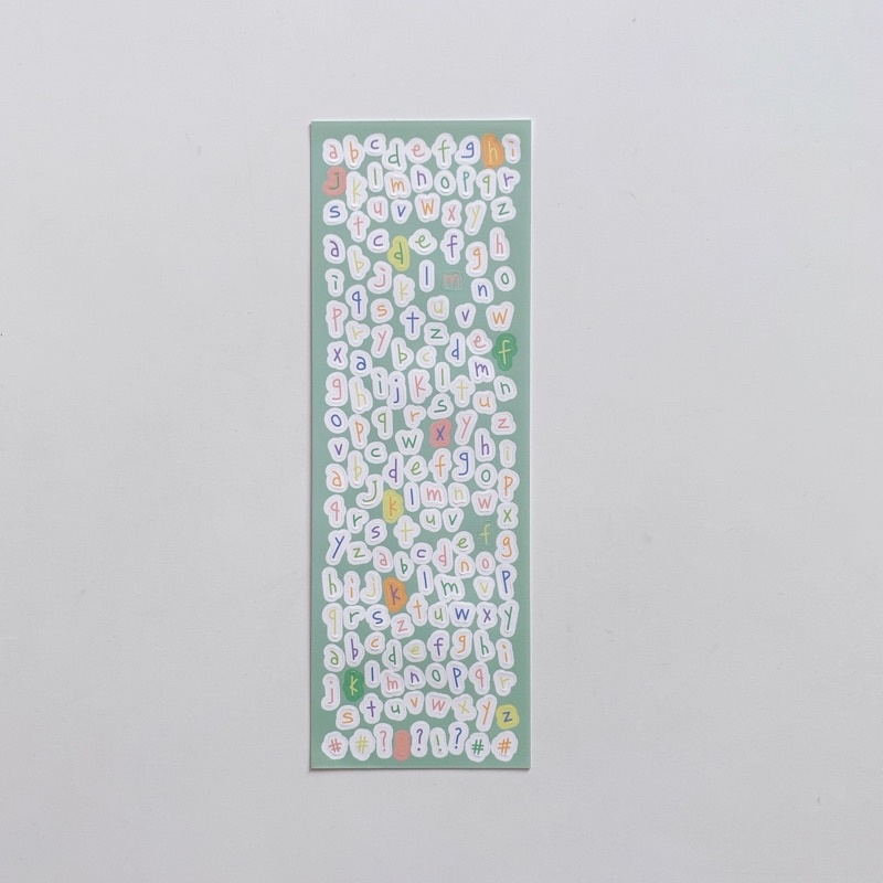 Jual [kstuffind] Stiker Tulis Alphabet Huruf Sticker DIY Sticker Deco ...