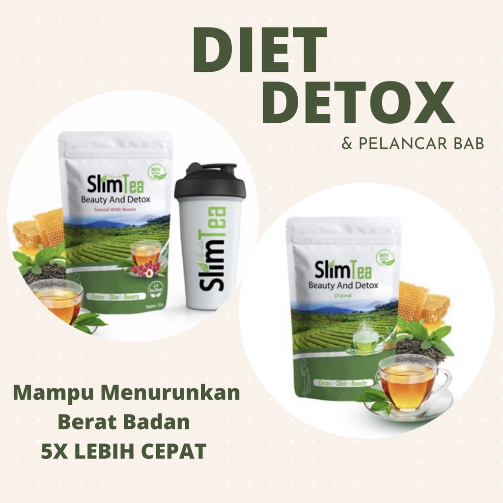 Jual Slim Tea Teh Diet Detox Pelangsing Ampuh 5X Lebih Cepat Pelancar ...