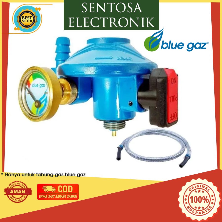 Jual Paket Blue Gaz Regulator PD - blue gaz Indikator Gas + Selang Blue ...