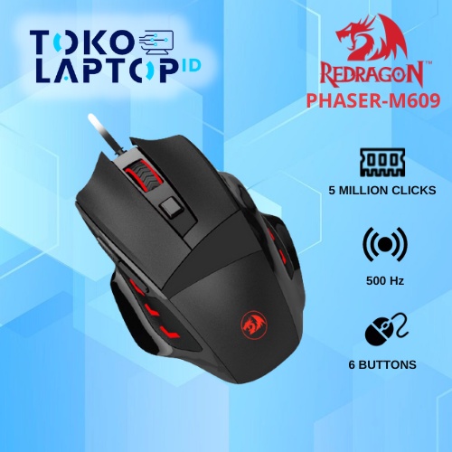 Jual Redragon M609 Phaser Gaming Wired Mouse | Shopee Indonesia