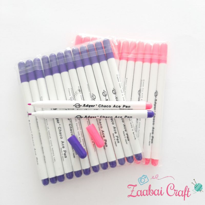 Jual Spidol Pena Penanda Bahan Kain / Water Erasable Pen / Fabric ...
