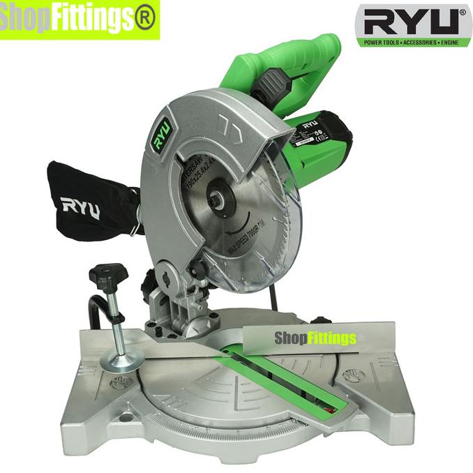 Jual Ryu RMS 180 Mesin Potong Alumunium Kayu Mitre Saw 7" Miter Saw 7 ...