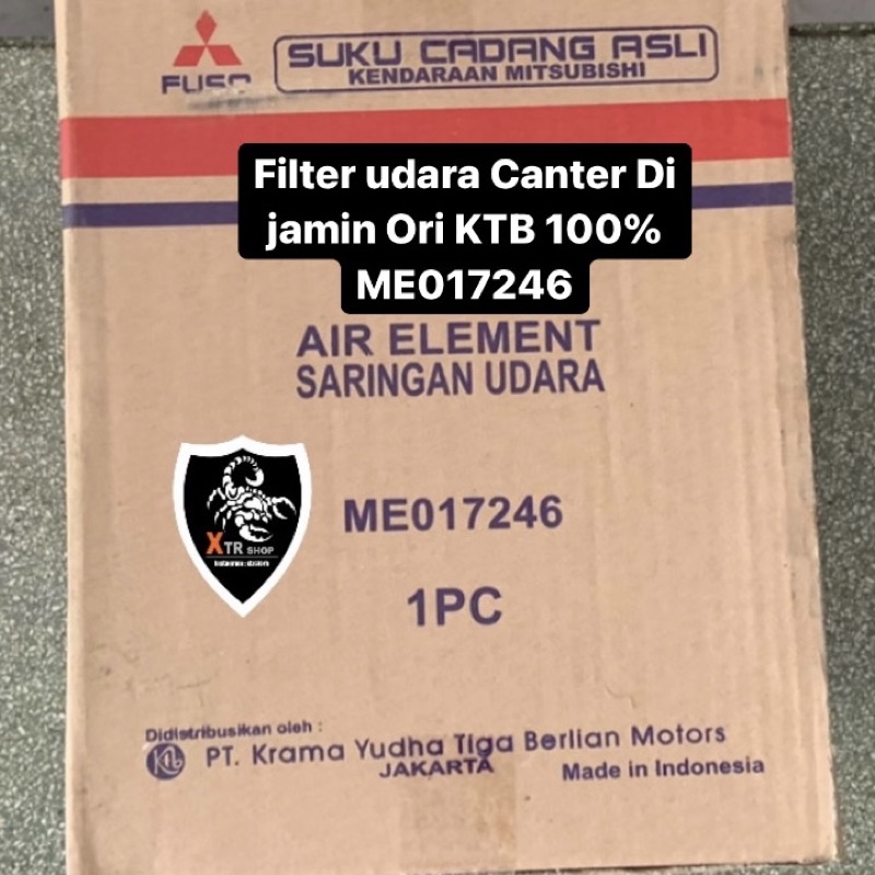 Jual Filter Udara Canter ME017246 saringan udara Colt Diesel PS125 ...