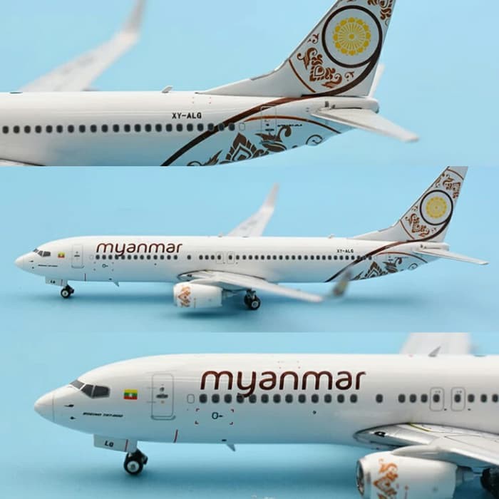 Jual Myanmar B 737-800 skala 1:400 JSKJ475 | Shopee Indonesia