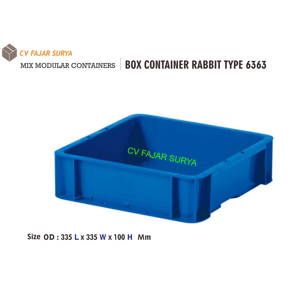 Jual Container industri Rabbit 6363/kontainer Plastik Rapat/Krat ...