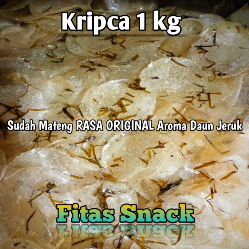 Jual Kripca/Pikca/Keripik Kaca Mateng RASA ORIGINAL 1kg Aroma Daun ...