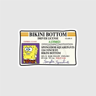 Jual Sticker Tempel "Spongebob SIM" | Shopee Indonesia