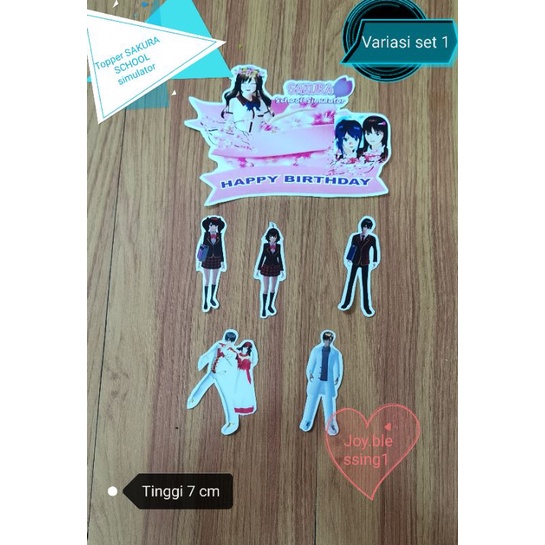 Jual TOPPER BIRTHDAY SAKURA SCHOOL SIMULATOR | Shopee Indonesia