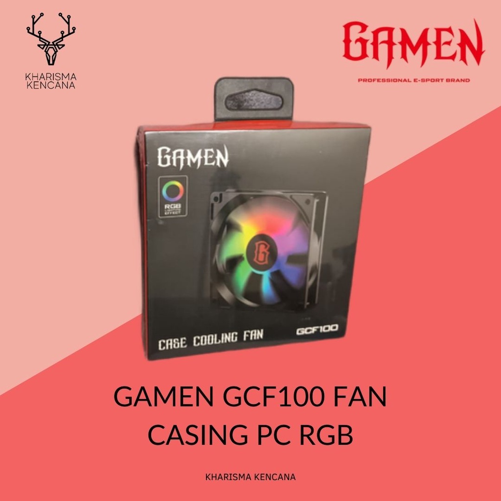 Jual GAMEN GCF100 FAN CASING PC RGB | Shopee Indonesia