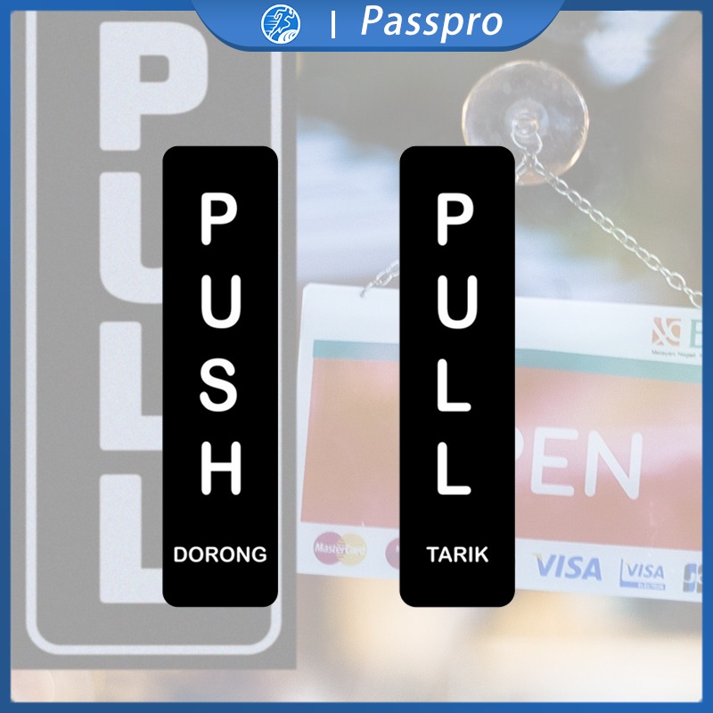 Jual Dorong Tarik Sign Board/Sign Label Akrilik/Push Pull Signage ...