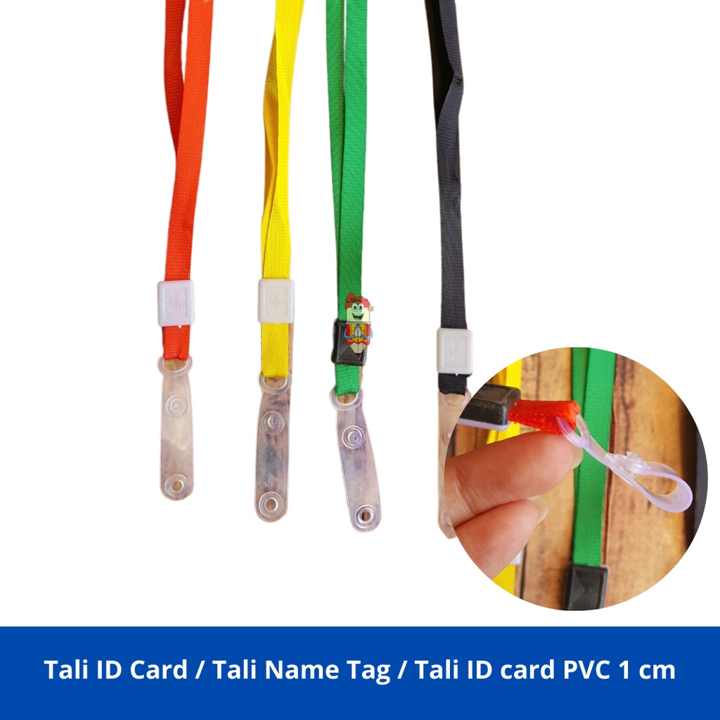 Jual Tali ID Card / Tali Name Tag / Tali ID card PVC 1 cm | Shopee ...