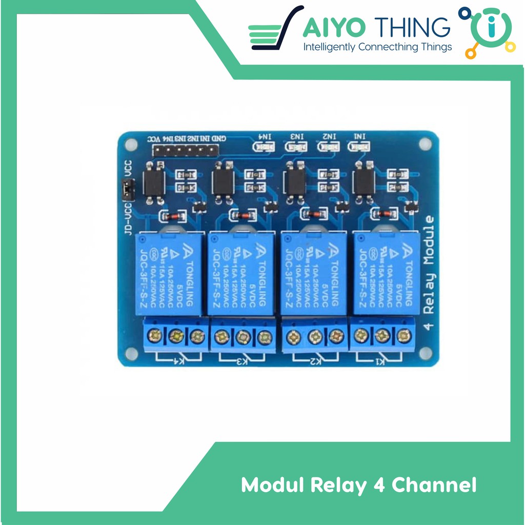 Jual [BR034] Relay 4 Chanel 5V Output 250VAC 30VDC 10A dengan ...