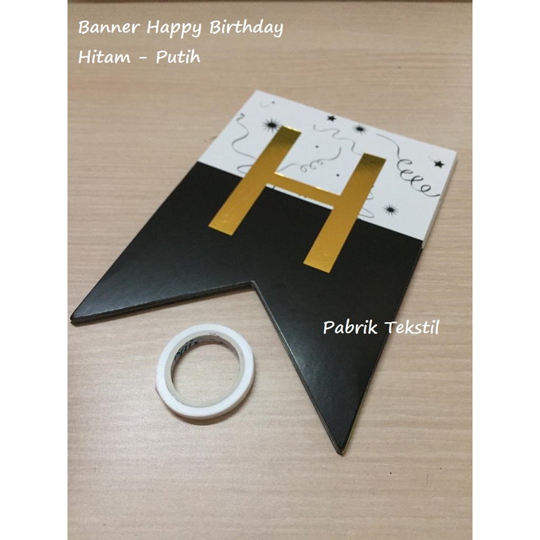 Jual Banner Happy Birthday Segilima /Banner Ulangtahun /Dekorasi Pesta ...